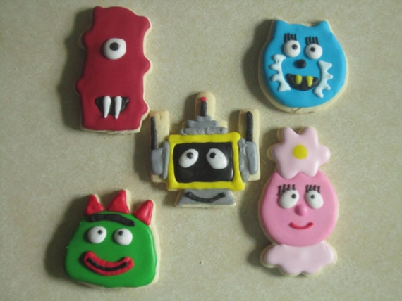 12 Go Gabba Gabba Fan Art Cookies - Etsy Australia