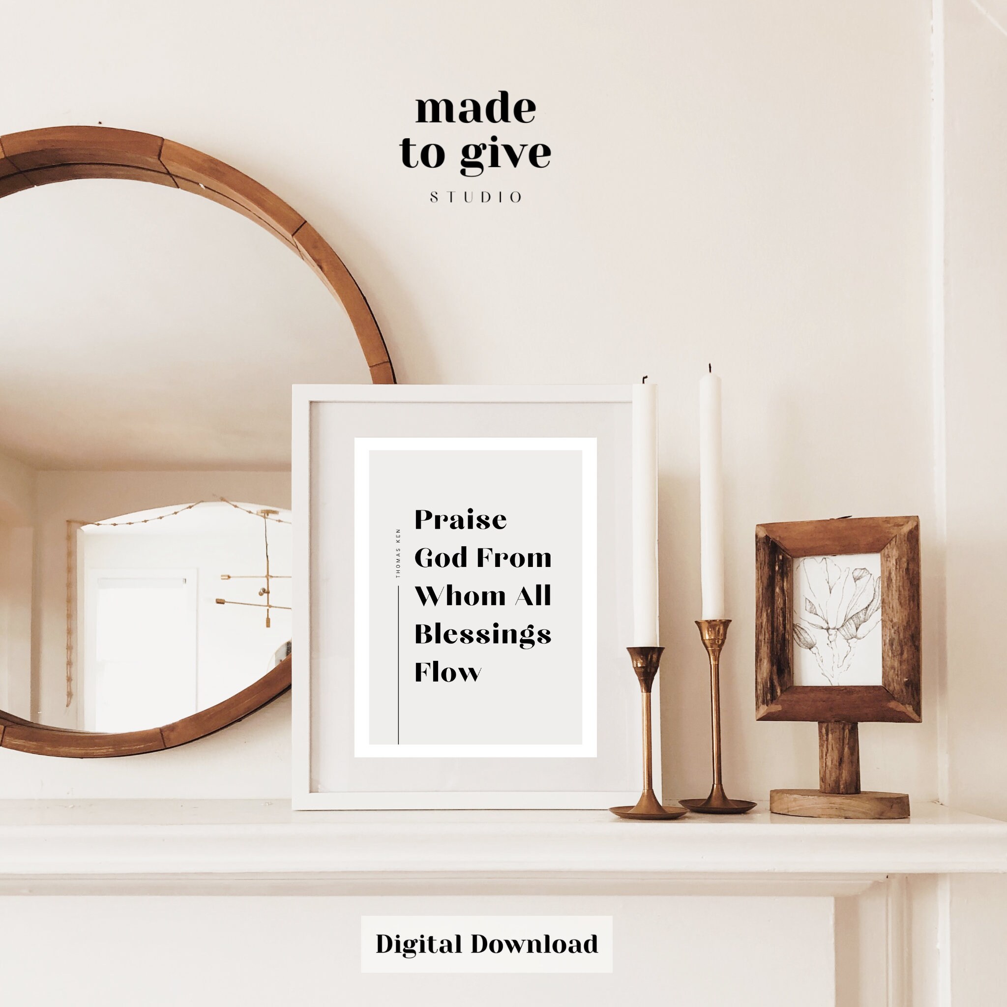 Doxology Printable Quote | Praise God From Whom All Blessings Flow ...