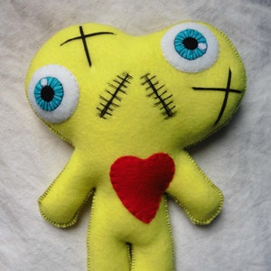 Yellow Conjoined Twins Mummy Voodoo Doll Siamese, Circus, Puppet, Freak ...