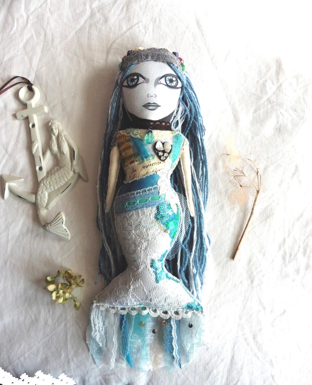 Maribel Art Doll, Oléron Island, Mermaid Doll, Nymph Doll, Spirit Doll ...