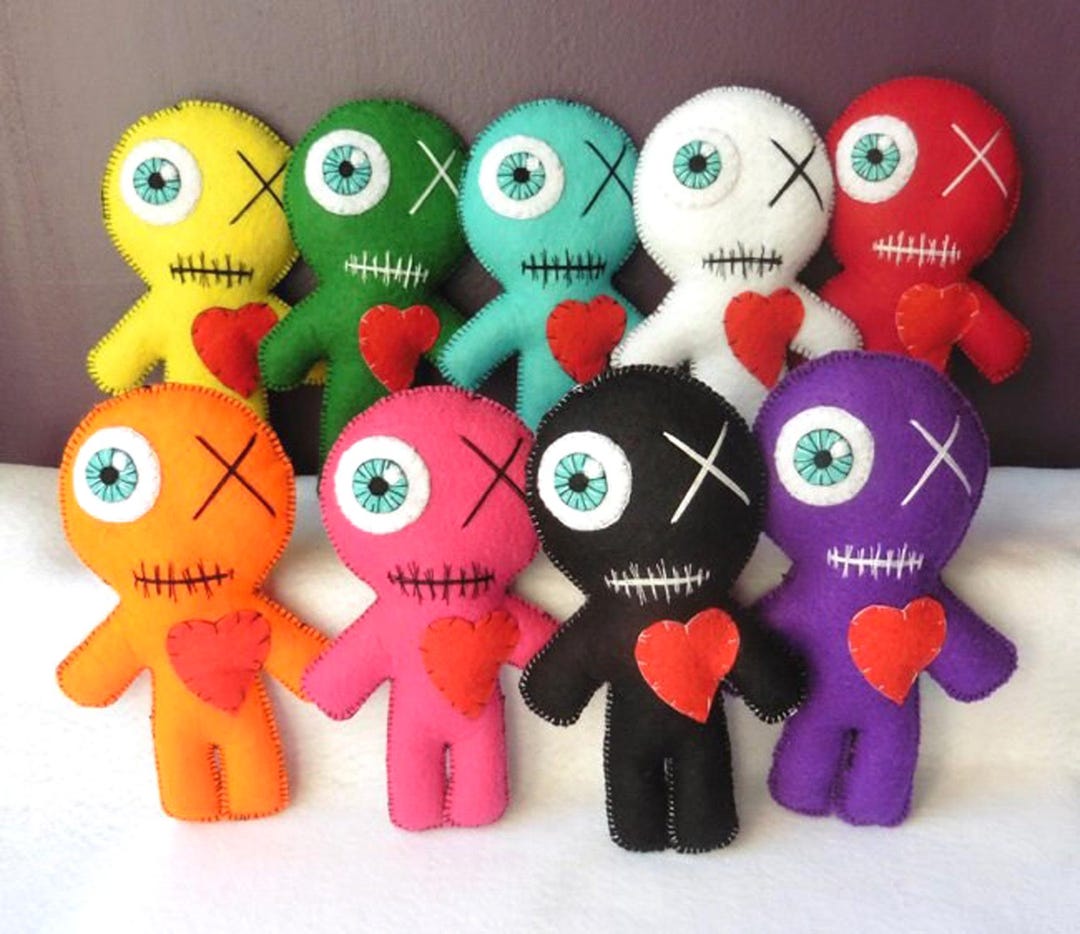 Chromotherapy Fetish Voodoo Doll, Healing Doll, Poppet Doll, Gri-gri ...