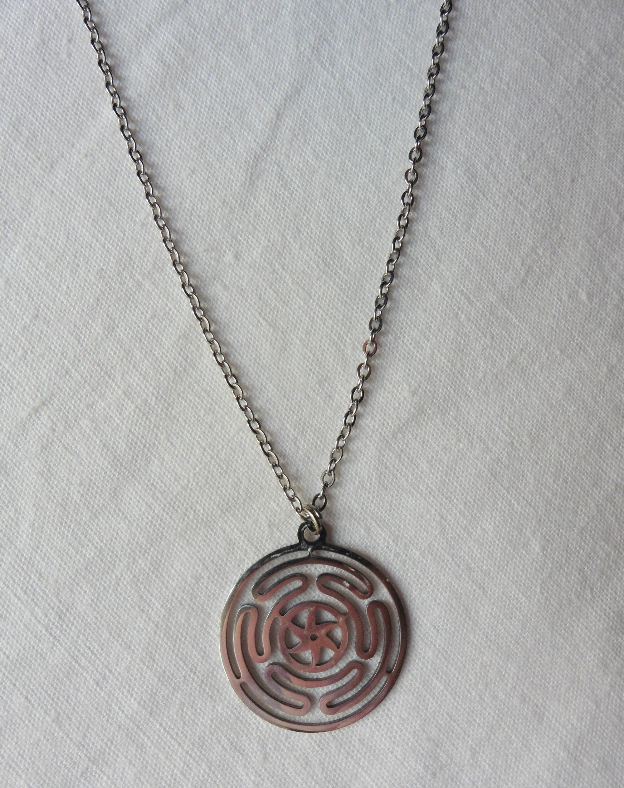 Minimalist Hecate's Wheel Strophalos Necklace Spiral | Etsy