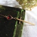 Red Heart & Gold Sword Necklace, Dagger, Knight, Dark Academia, Gothic ...