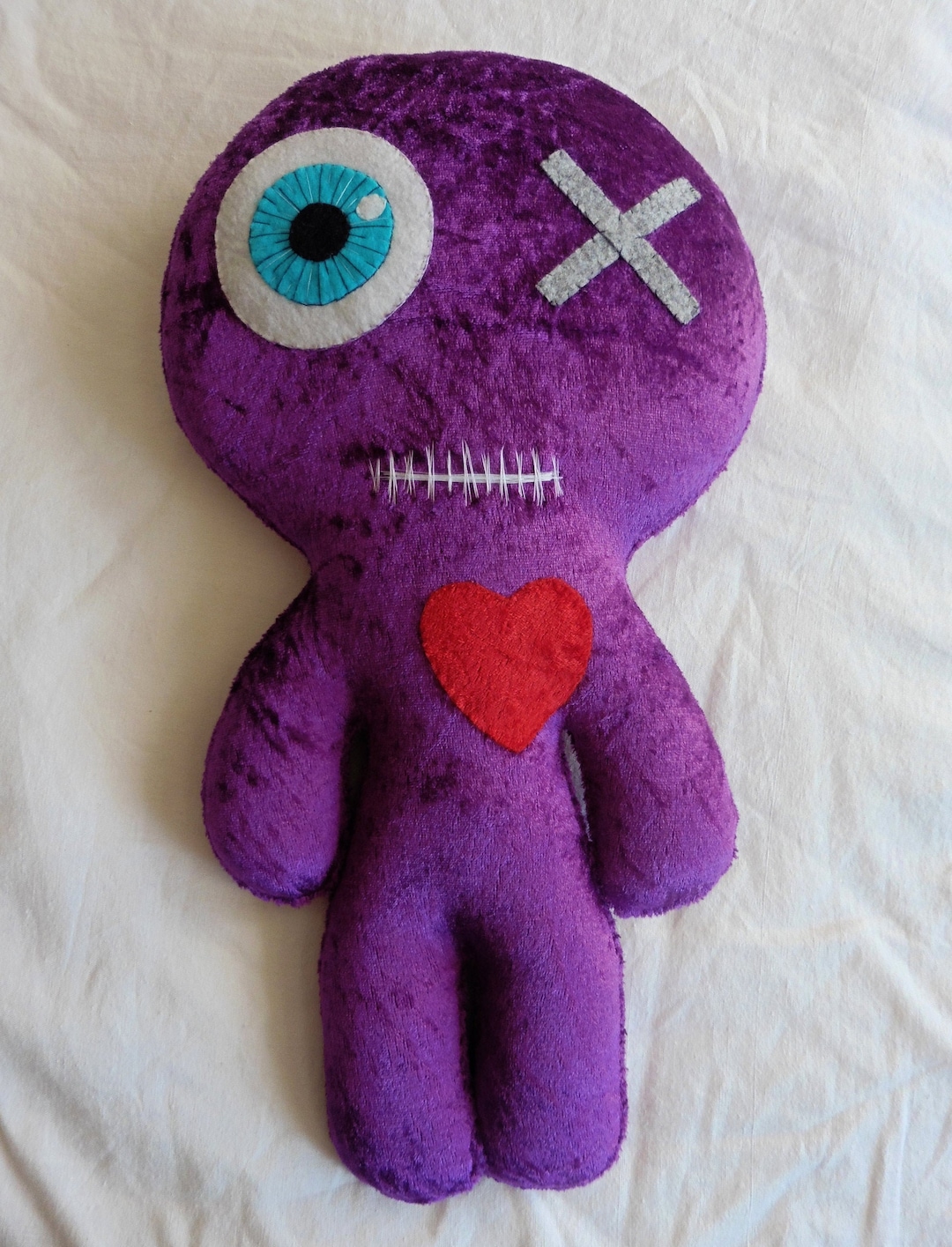 Large Purple Velvet Plush Voodoo Doll Mummy Poppet Cushion - Etsy Sweden