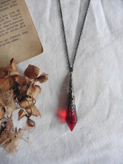 REGAL Filigree VICTORIAN Style Rich Red Acrylic Crystal Stones - Etsy ...