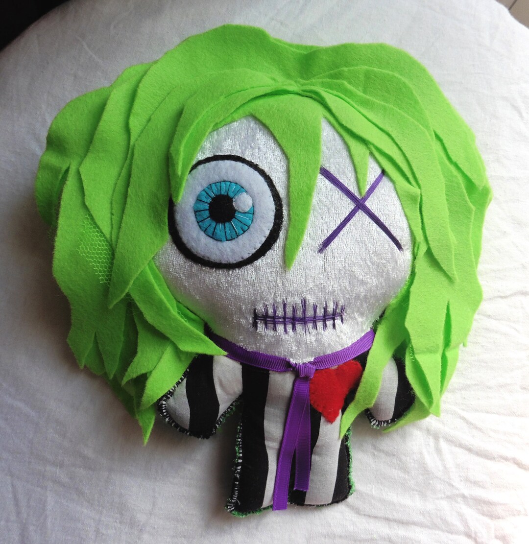 Creepy Crazy Bio-exorcist Beetle Juice Plush Poppet Art Doll, Gothic ...