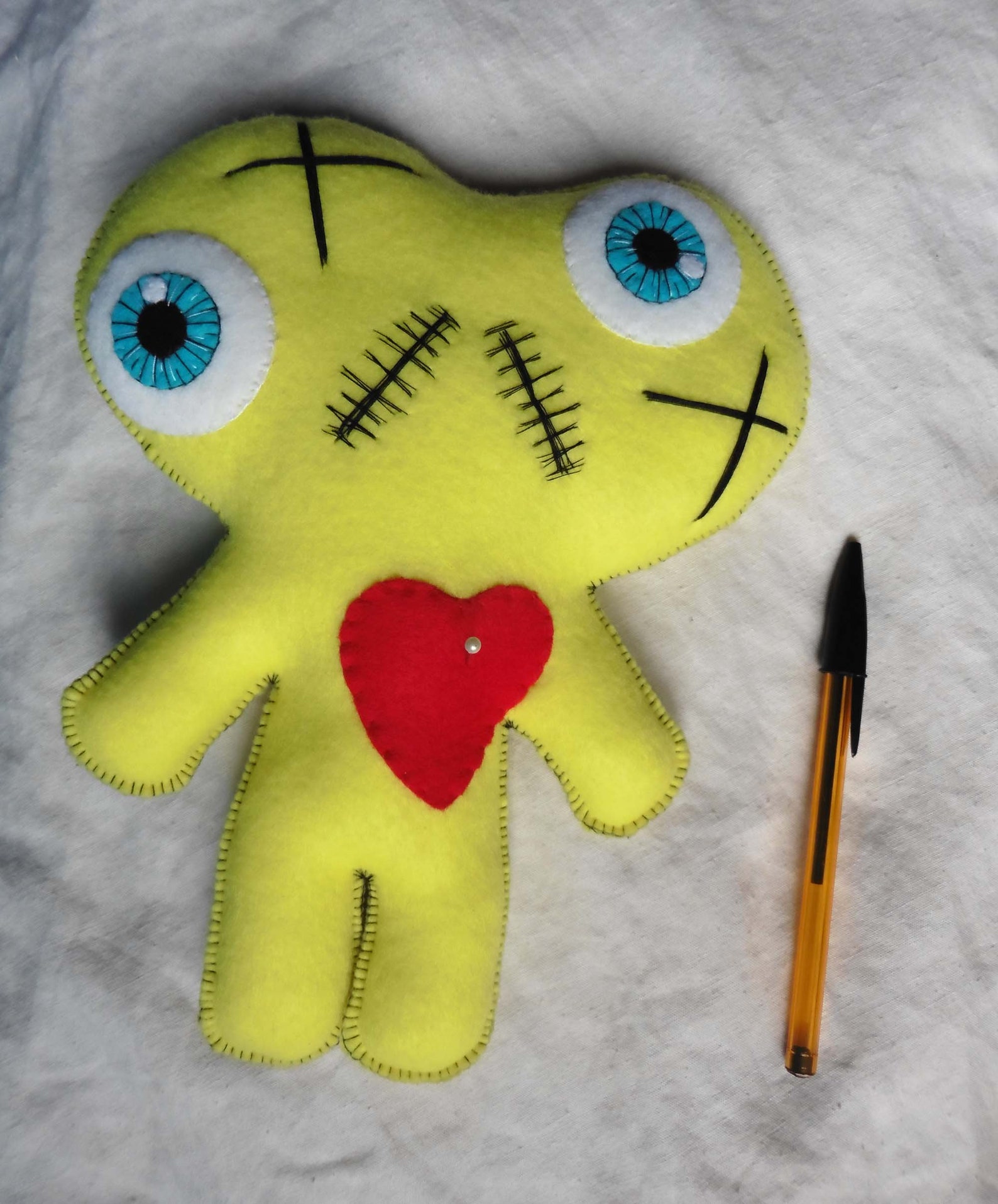 Yellow Conjoined Twins Mummy Voodoo Doll Siamese Circus - Etsy
