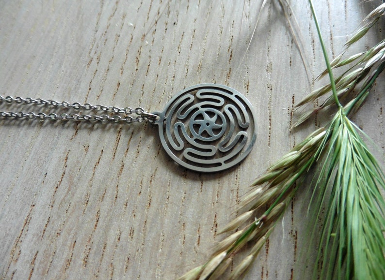 Minimalist Hecate's Wheel Strophalos Necklace Spiral | Etsy