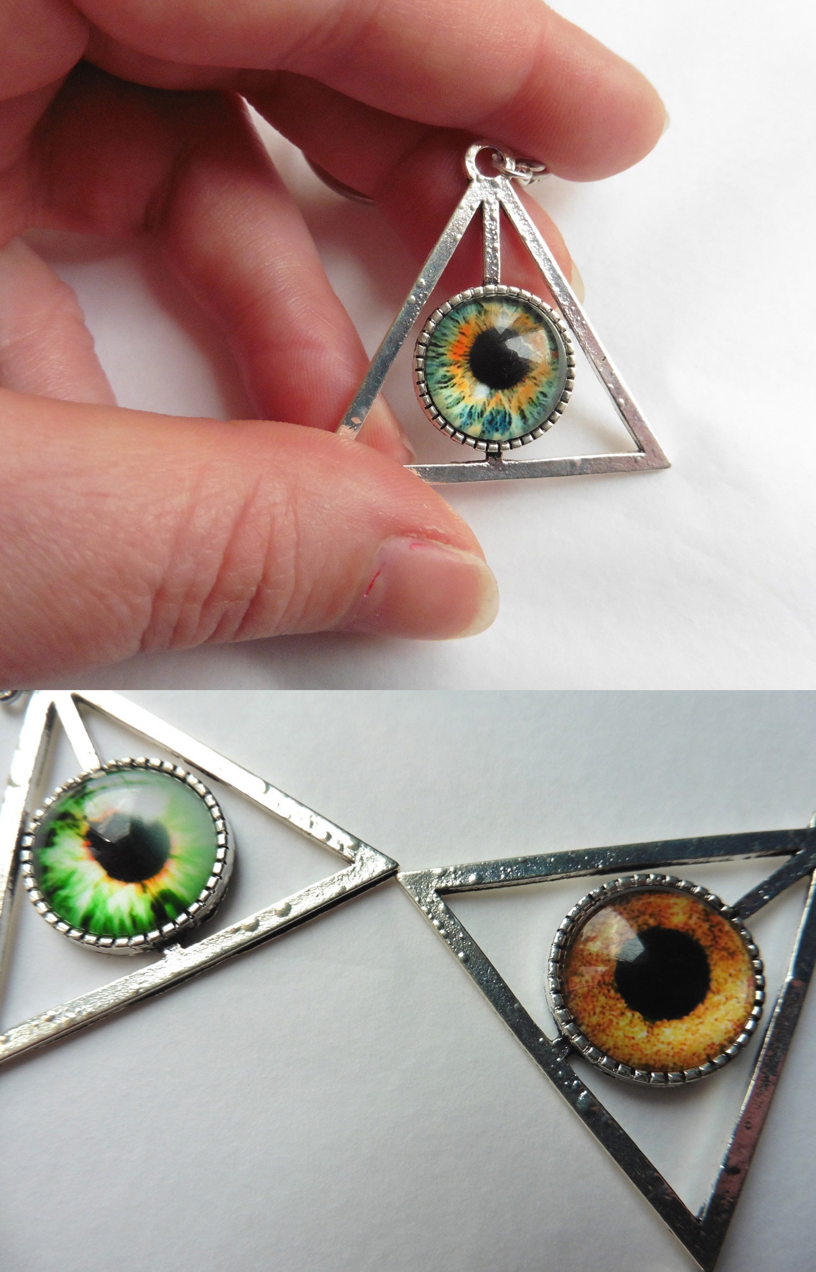 Esoteric All-seeing Eye Providence Keychain, Triangle, Pyramid, Occult ...