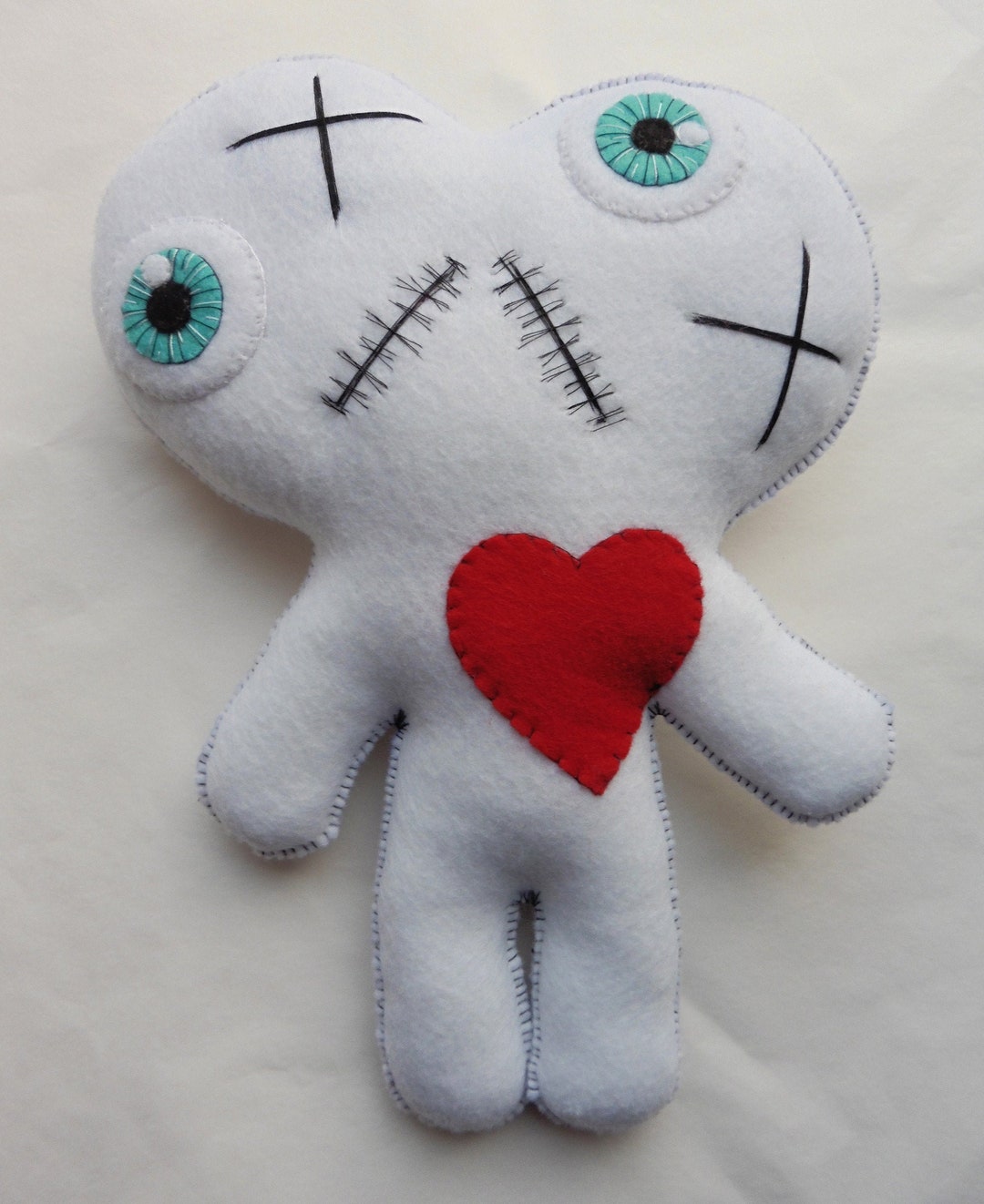 White Conjoined Twins Mummy Voodoo Doll Siamese, Circus, Puppet, Freak ...