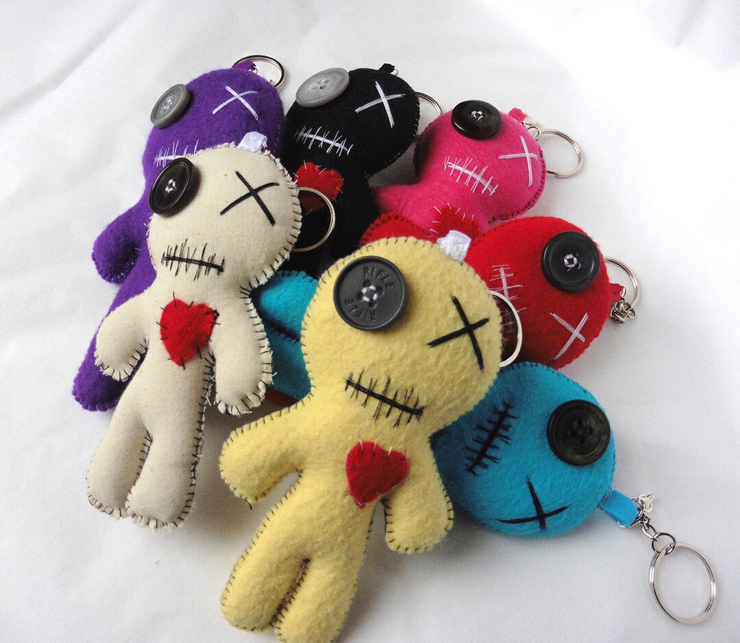 Fetish Voodoo Doll Keychain, Worries, Pocket Hugs, Healing, Witchcraft ...