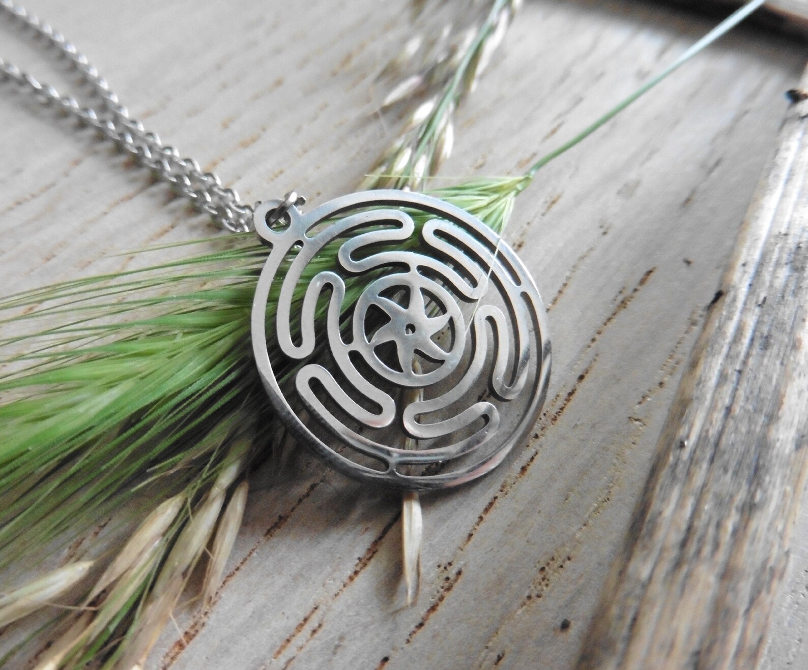 Minimalist Hecate's Wheel Strophalos Necklace Spiral | Etsy