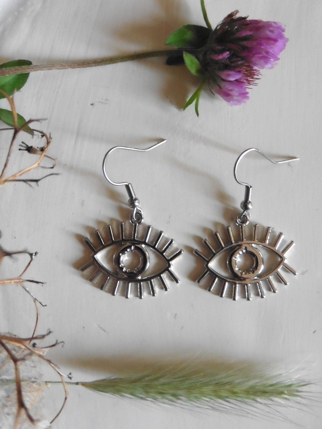 Glücksohrringe Evil Eye Protection, Minimalistisch, Horus, Talisman ...