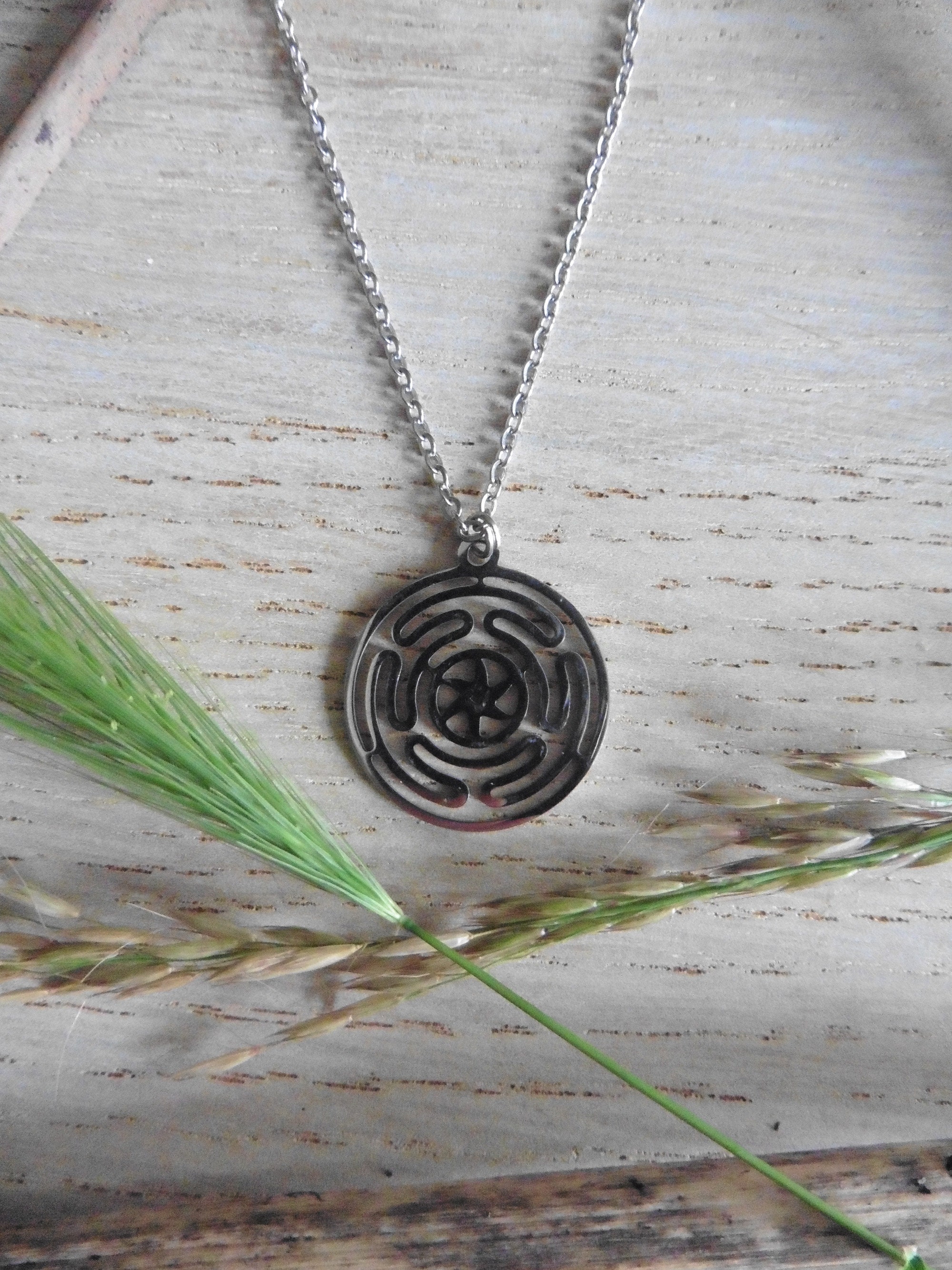 Minimalist Hecate's Wheel Strophalos Necklace Spiral | Etsy