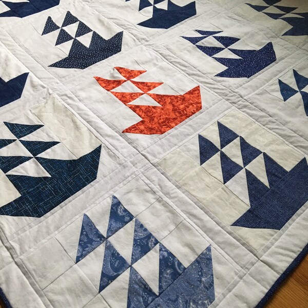 Sailboat Quilt Pattern - Etsy