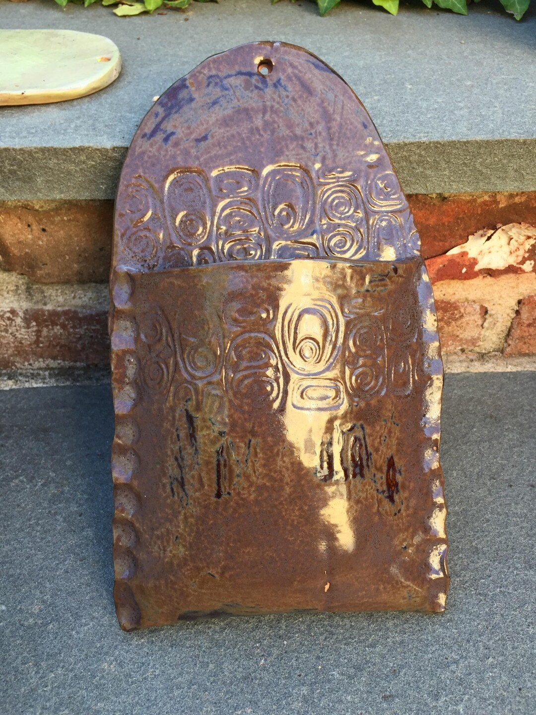 Ceramic Wall Pocket - Etsy