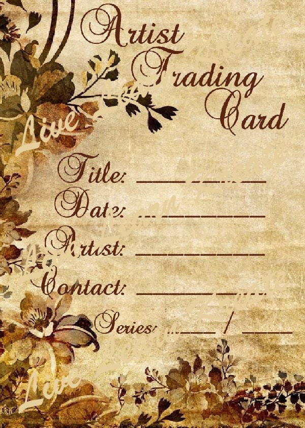 ATC / ACEO - Artist Trading Card / Art Cards Editions & Originals ...