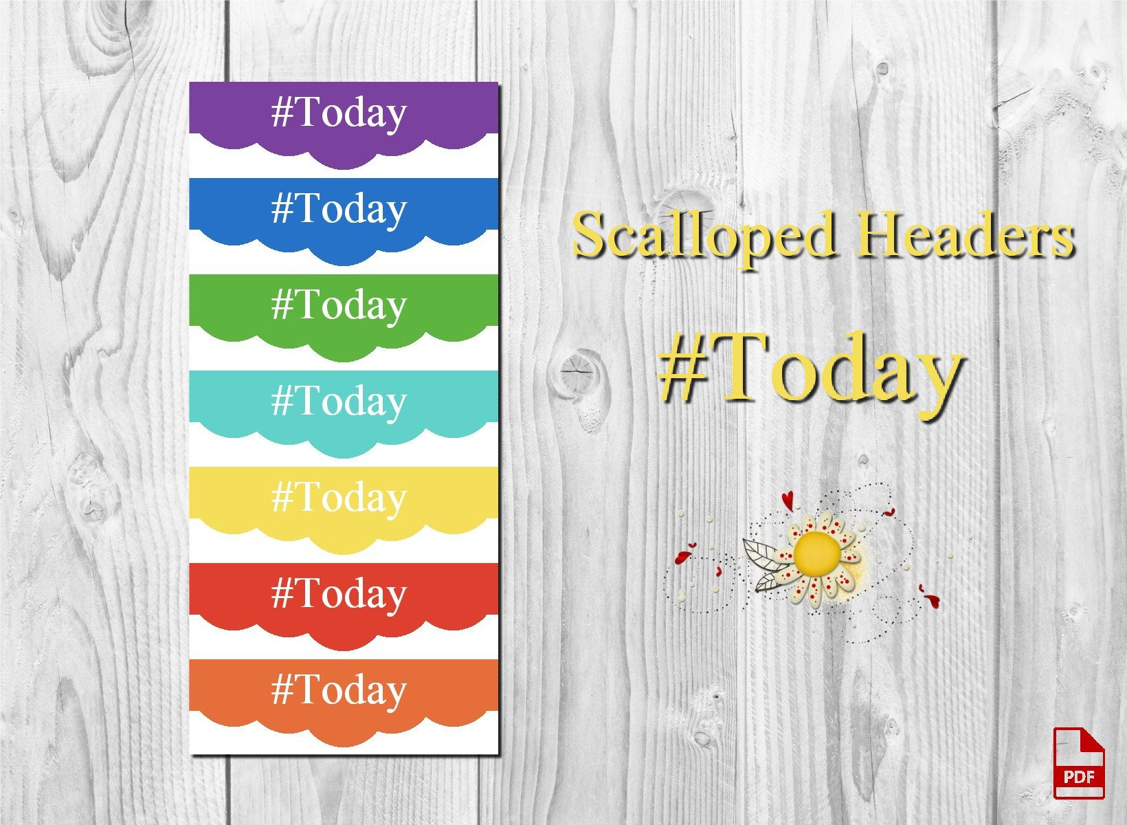 Happy Planner Classic Printable Header Stickers today - Etsy