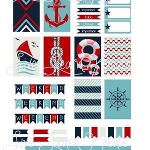Planner Stickers [nautical] - Etsy