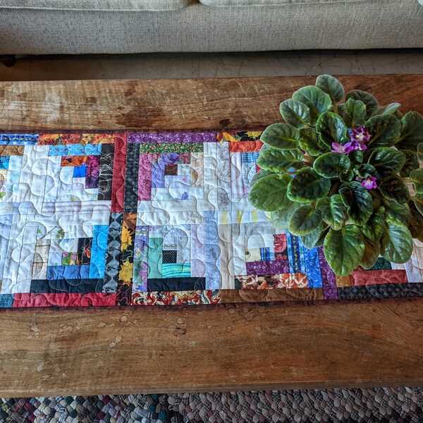 Log Cabin Table Topper - Etsy