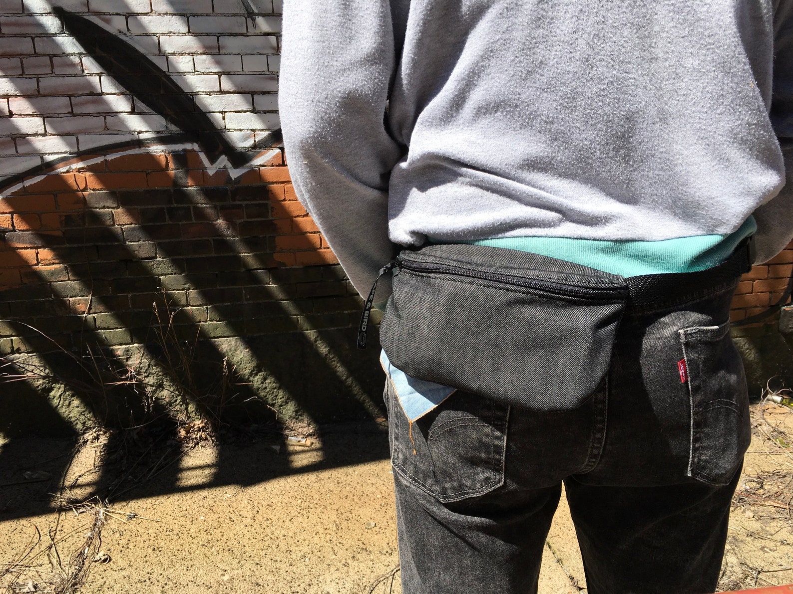 Black Fanny Pack Black Belly bag Bum bag Belly Bag Vegan | Etsy