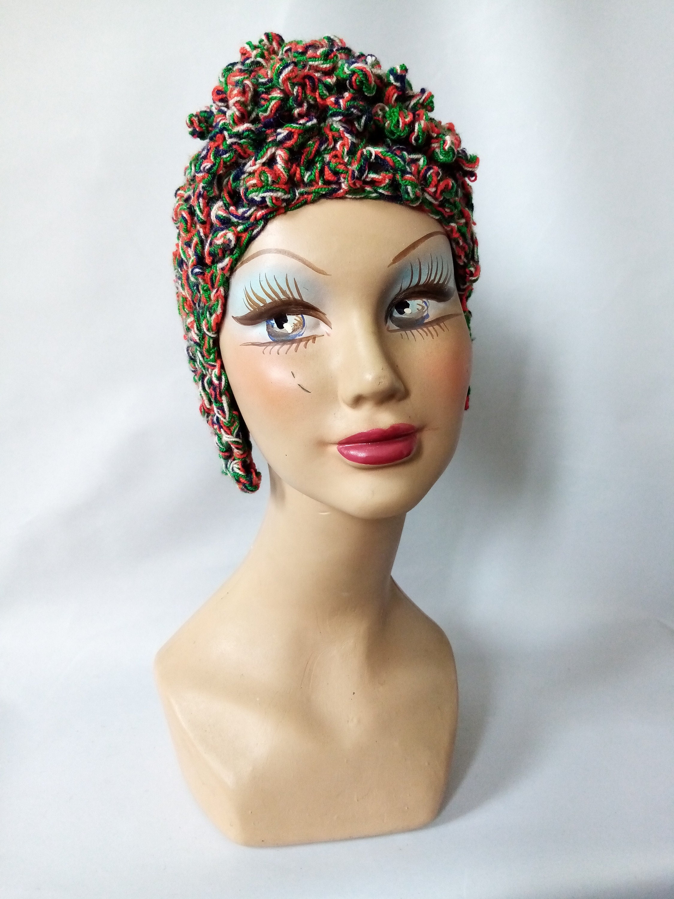60s Pop Earmuff Hat in Fancy Wool Balaclava - Etsy