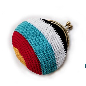 Archery Target Coin Purse, Crochet Pattern PDF, Frame Purse - Etsy