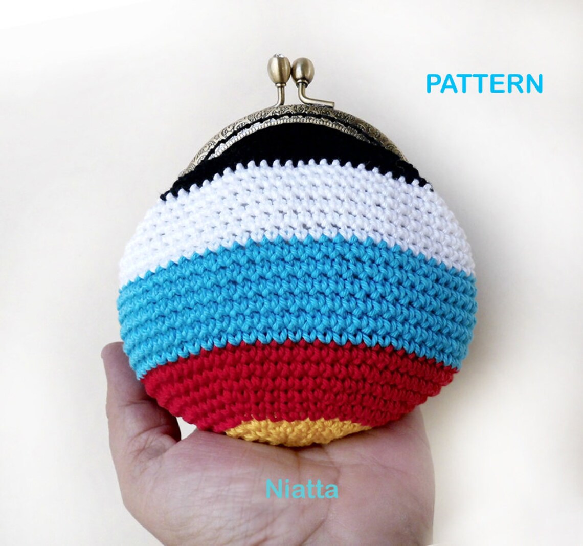Archery Target Coin Purse, Crochet Pattern PDF, Frame Purse - Etsy