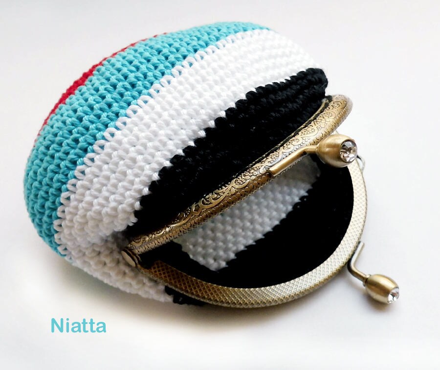 Archery Target Coin Purse, Crochet Pattern PDF, Frame Purse - Etsy