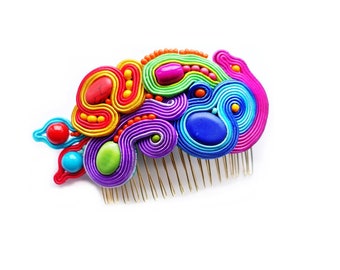 Decorative hair comb | Etsy