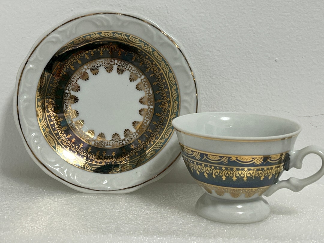 S. A. Leart Cup and Saucer - Vintage Made in Brazil - A10 - Etsy