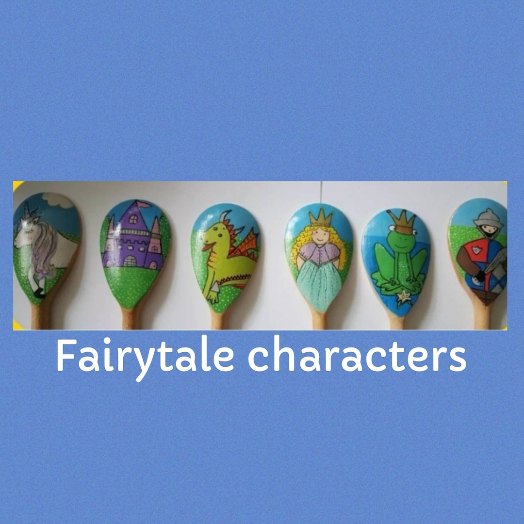 Fairy Tale Character Story Spoons Set of 6 - Etsy
