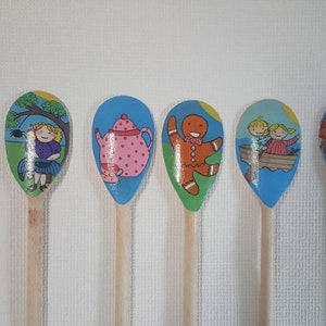 Set of 6 Nursery Rhyme Story Spoons. Choose Any 6 From 30 | Etsy UK