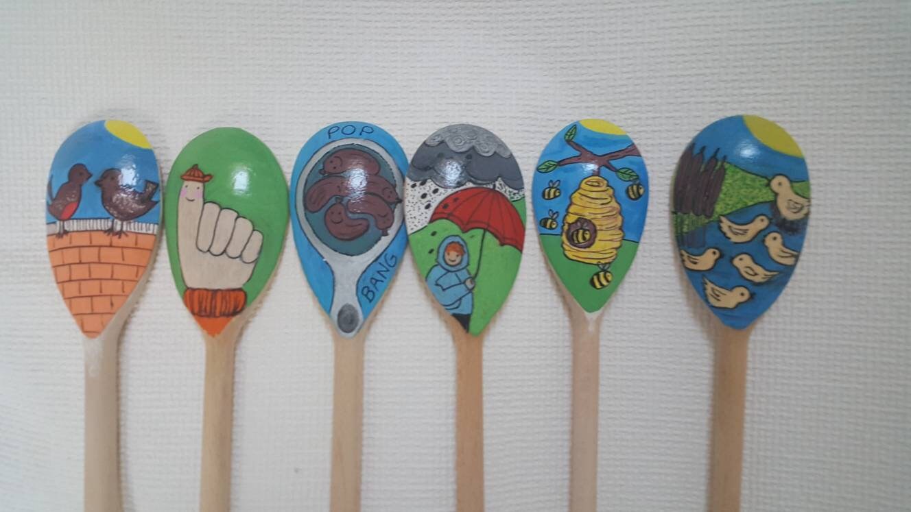 Set of 6 Nursery Rhyme Story Spoons. Choose Any 6 From 30 | Etsy UK