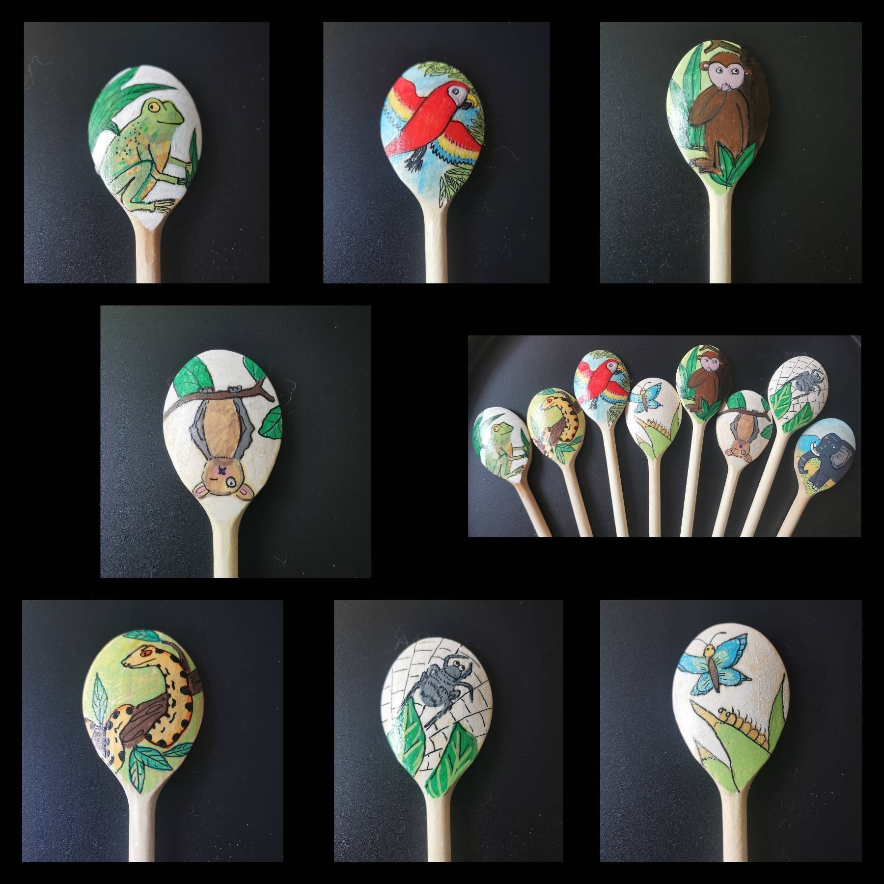 Monkey Puzzle Story Spoons - Etsy UK