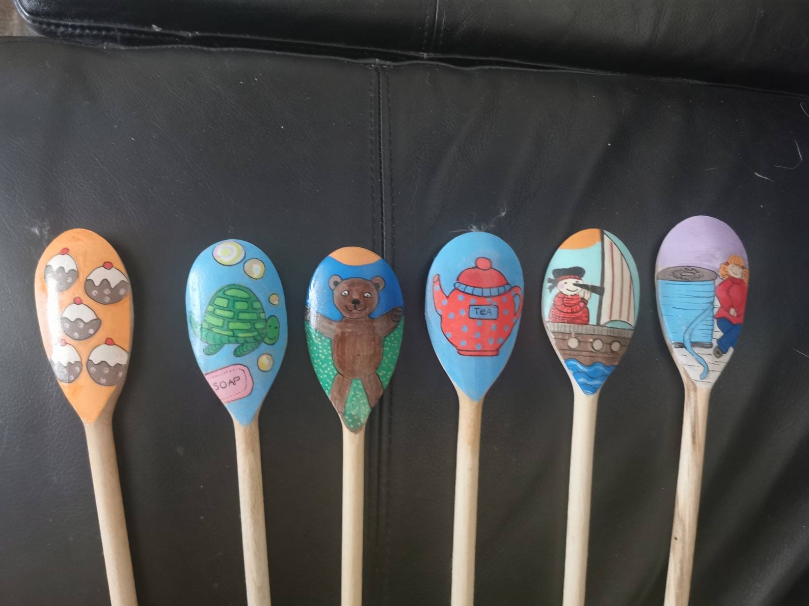 Set of 6 Nursery Rhyme Story Spoons. Choose Any 6 From 24 Designs ...