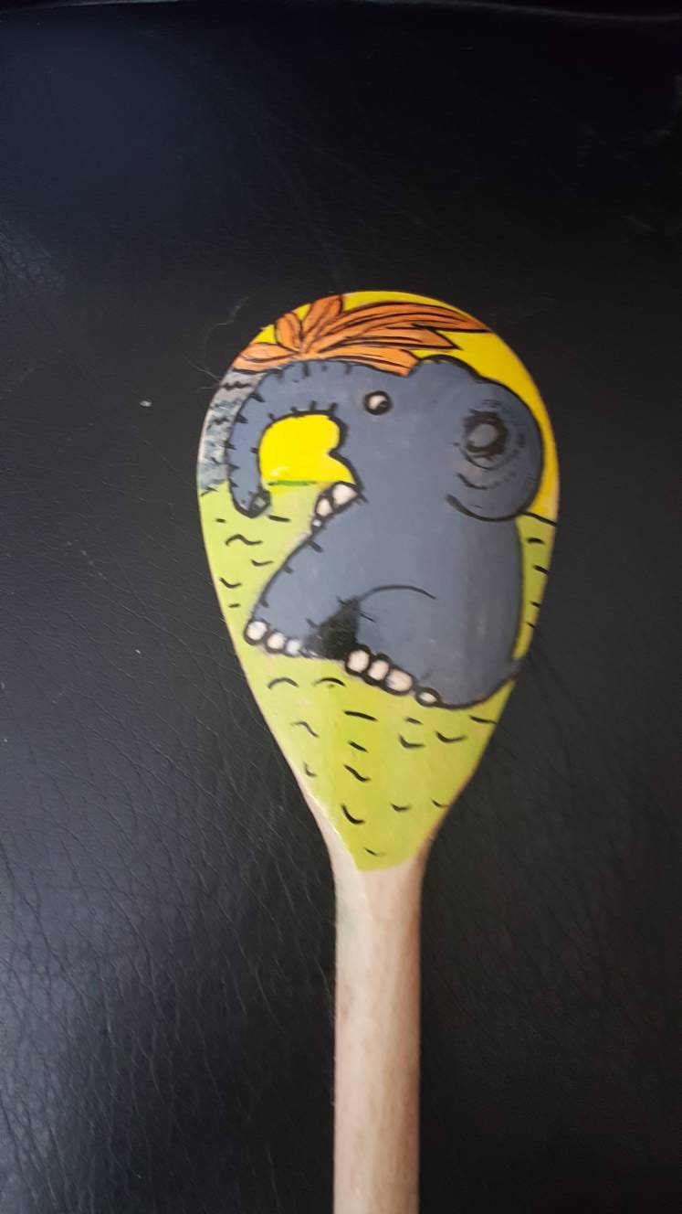 Elmer the Elephant Story Spoons - Etsy UK