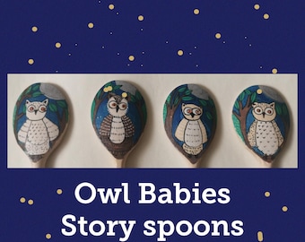 Owl Babies Story Spoons - Etsy UK