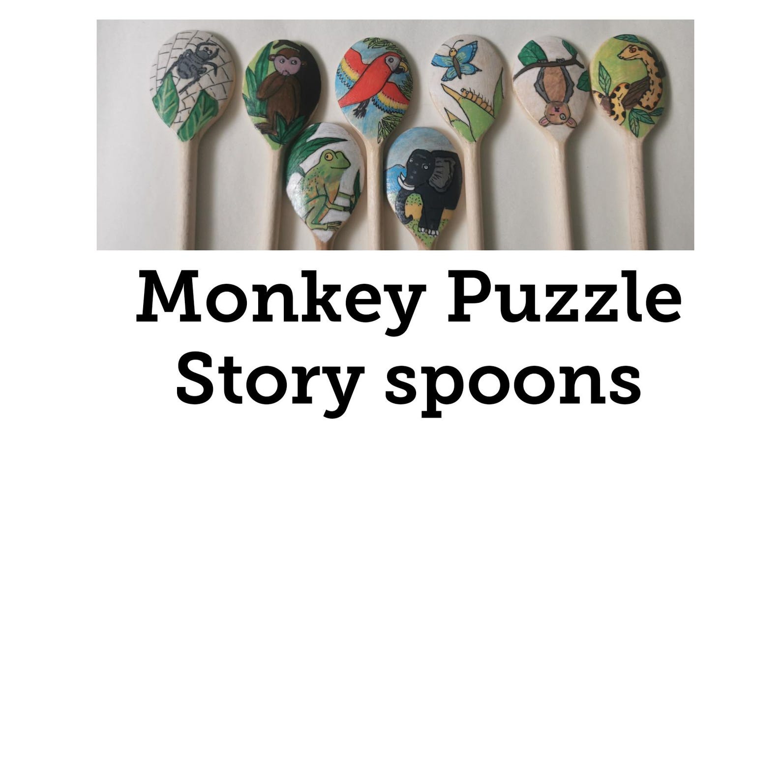 Monkey Puzzle Story Spoons - Etsy UK