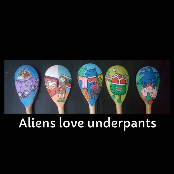 Aliens Love Underpants Story Spoons - Etsy