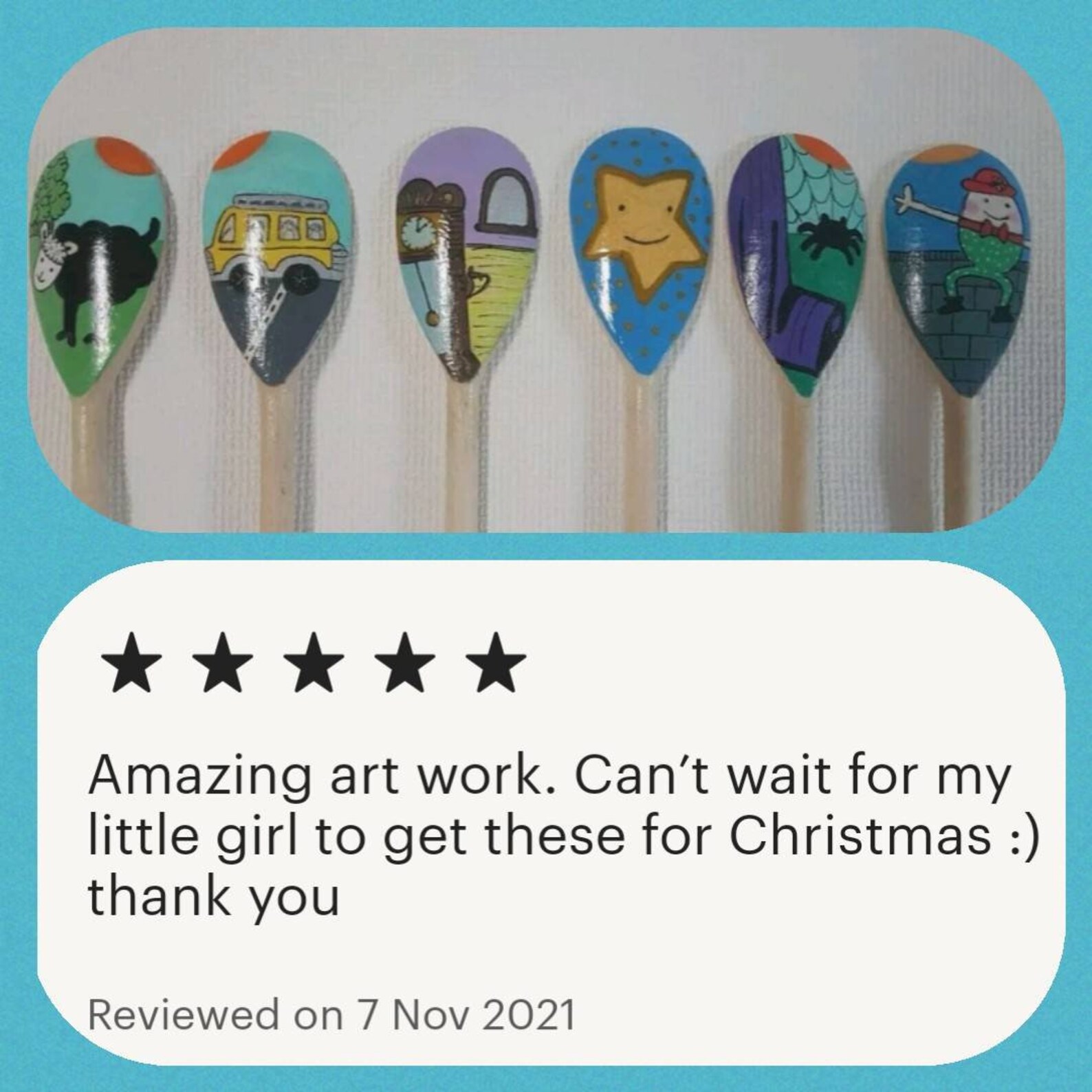 Nursery Rhyme Story Spoons - Etsy UK