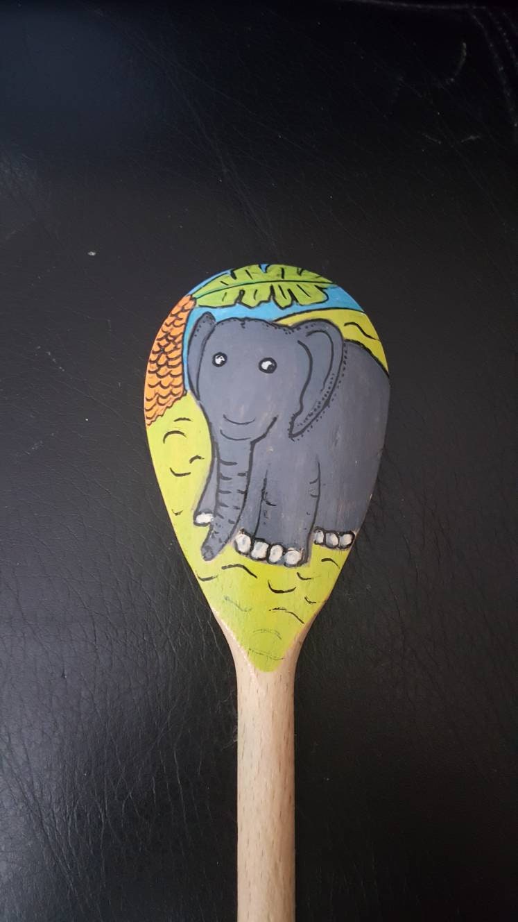 Elmer the Elephant Story Spoons - Etsy UK