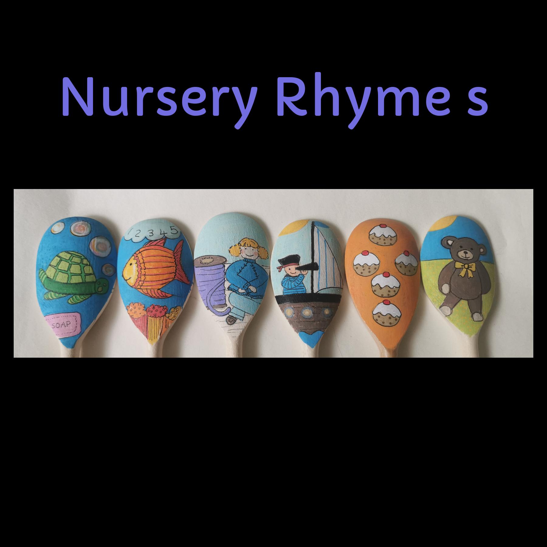 Set of 6 Nursery Rhyme Story Spoons. Choose Any 6 From 24 Designs ...