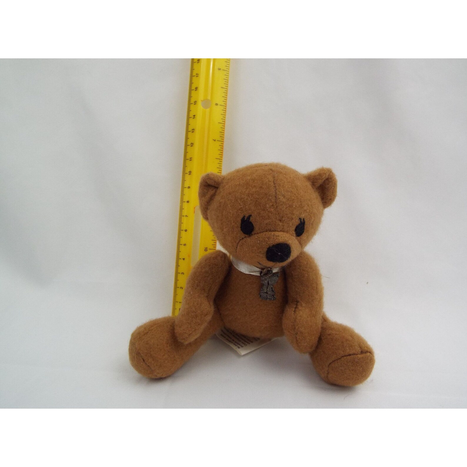 Vintage Ashton-drake 1999 Plush Teddy Bear With Ribbon & Charm 6" Tall ...