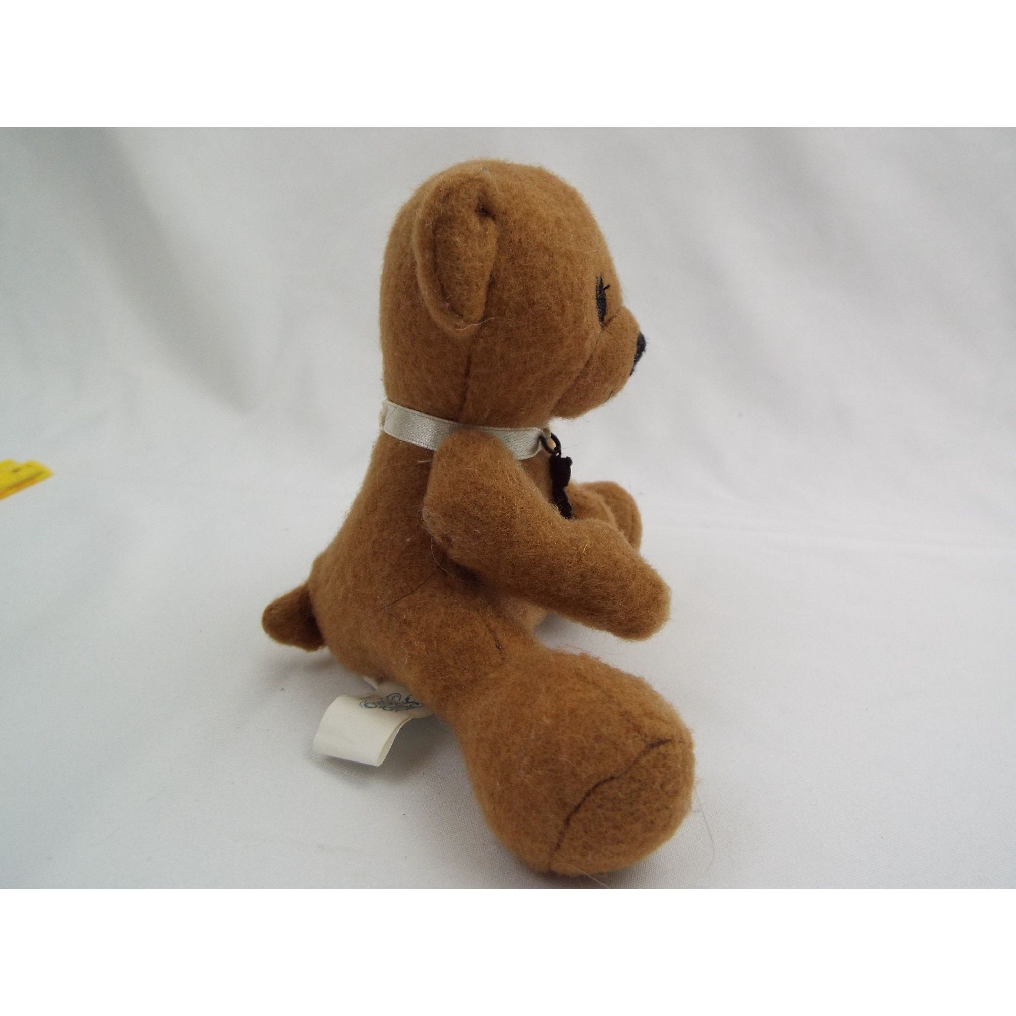Vintage Ashton-drake 1999 Plush Teddy Bear With Ribbon & Charm 6" Tall ...