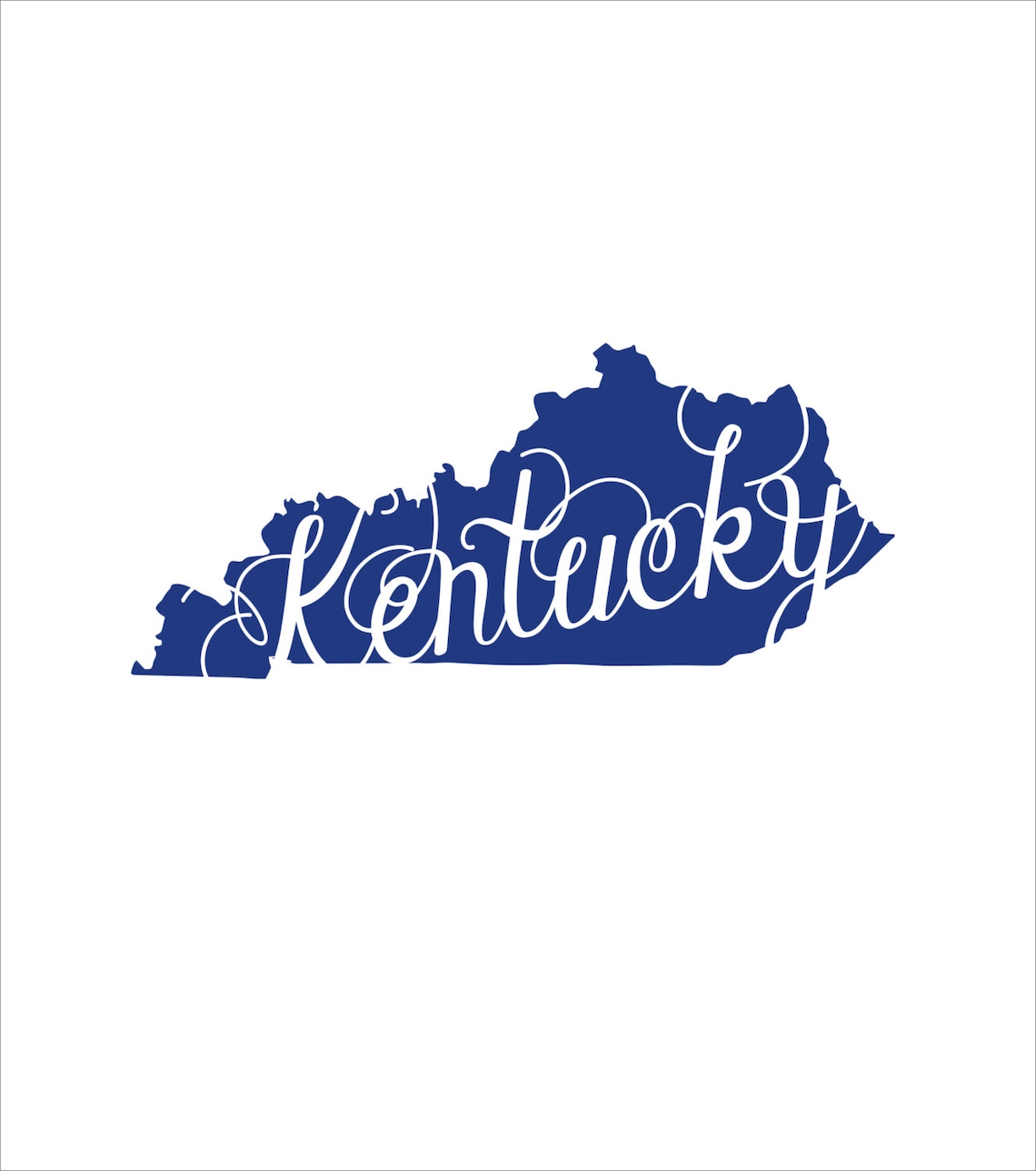 KY Kentucky Fancy Font State Silhouette Instant Digital - Etsy