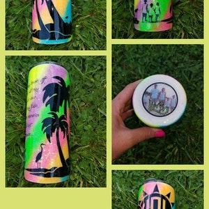 Beach Theme Epoxy Cup Decal File for Making Cups Insert Your Monogram ...