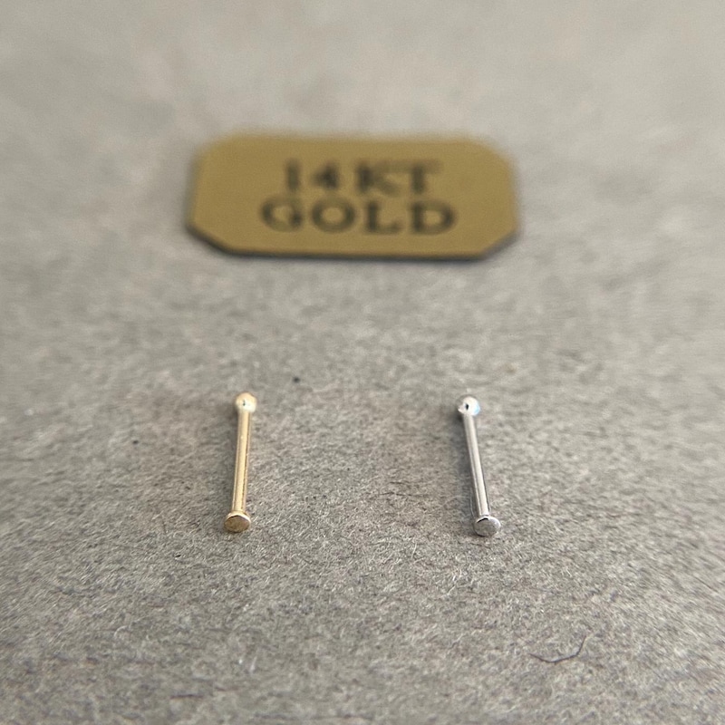 Flat Nose Ring Studs - Etsy