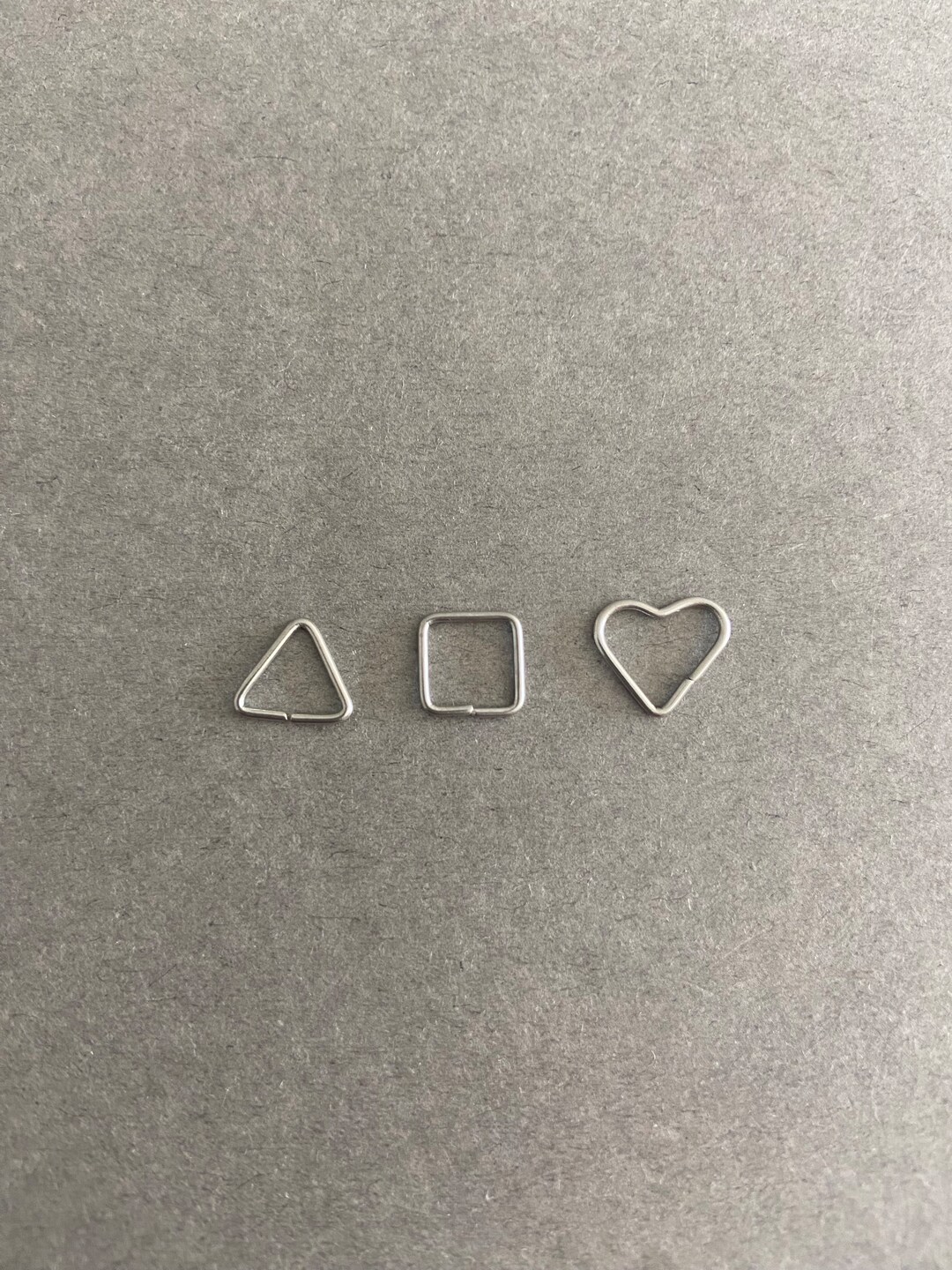 Silver Triangle Ear Piercing, Ear Hoop Piercing,cartilage Earring,helix ...