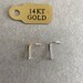14K Solid Gold Star Screw Nose Studs 14K Solid Gold - Etsy